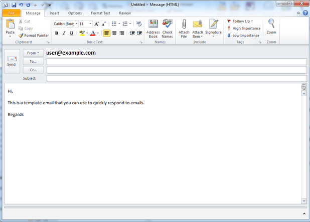 How To Create And Use Templates In Outlook 2010 Supporting Microsoft 