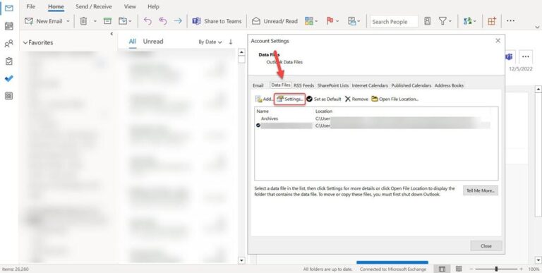 How to compact .PST file in Microsoft Outlook 2019 Desktop App ...