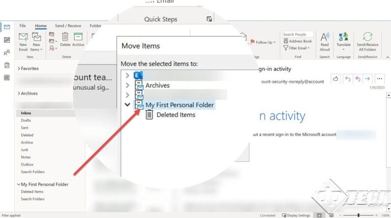 How to create a Personal Folder (.PST) in Microsoft Outlook 2019 - DP ...