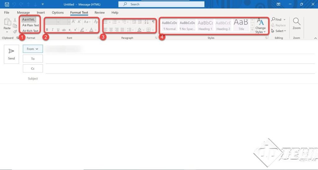 HOW TO FORMAT A MESSAGE IN MICROSOFT OUTLOOK 2019 - Business Solutions ...