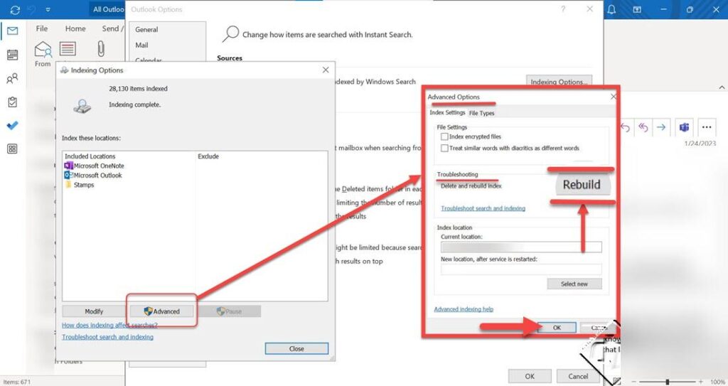 HOW TO RESOLVE PROBLEMS WITH MICROSOFT OUTLOOK 2019 – SEARCH - DP Tech ...