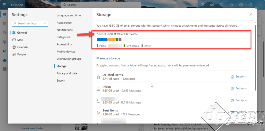 How to manage space in Microsoft's Outlook 365 - Business Solutions ...