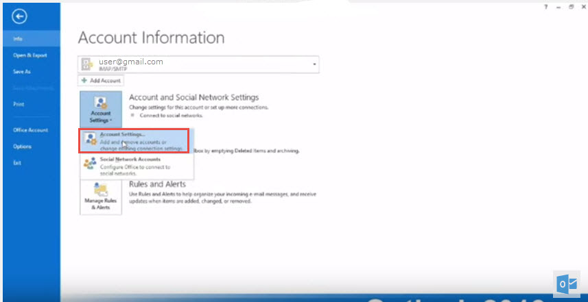 How To Remove Account In Outlook 2013 Outlook 2013 Help