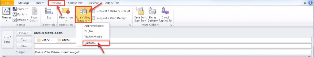 How to use voting button in Microsoft Outlook 2010 - Outlook Consultants