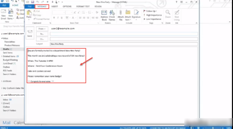 How to format a message in outlook 2013 | MS Outlook Support