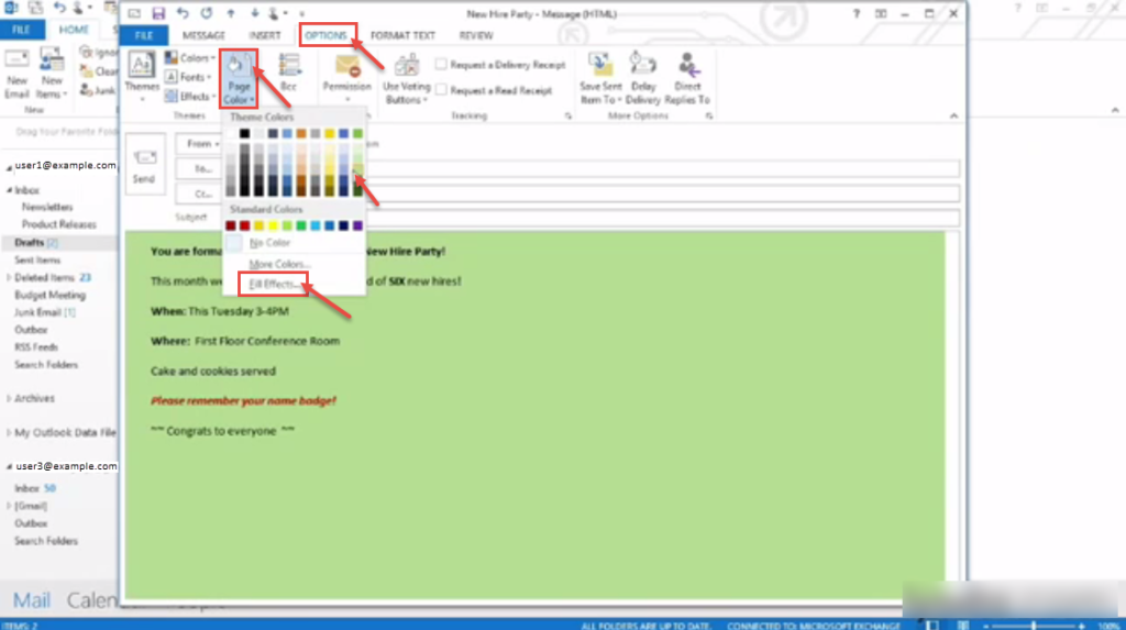 How to format a message in outlook 2013 | MS Outlook Support