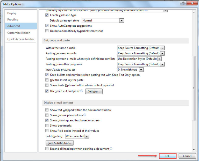 How to get rid of the paste options box in Outlook 2013 - Outlook Support
