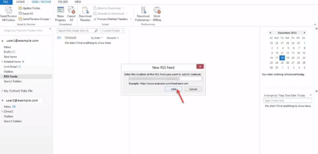 How to add RSS Feed in MS Outlook 2013 | Outlook Consulting