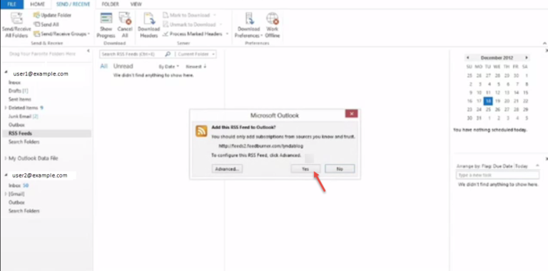 How to add RSS Feed in MS Outlook 2013 | Outlook Consulting