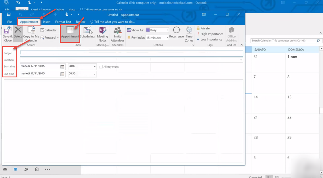 How To Set Schedule In Microsoft Outlook 2016 Help With Outlook 2016