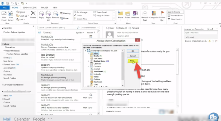 Organizing Microsoft Outlook Mail into folders | Outlook Help