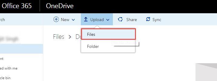Office 365 6 upload file folder one drive file upload DP Tech Group