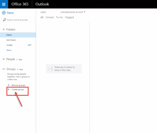 Office 365 2 create group DP Tech Group