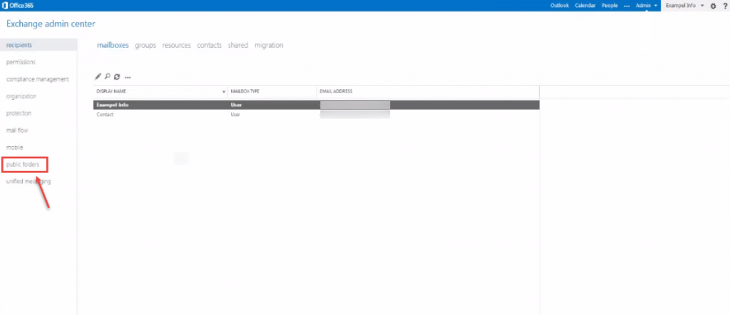 Creating public folder in Exchange Online, Office 365 | Office 365 Support