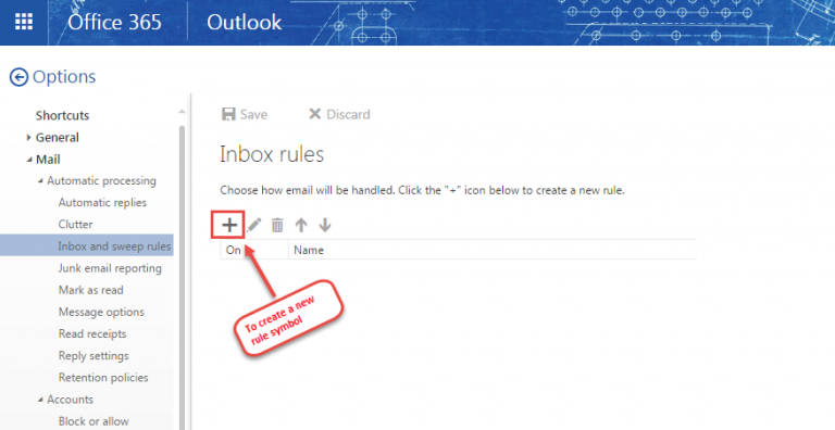 How to create an inbox rule in Office 365 Outlook | Office 365 Support