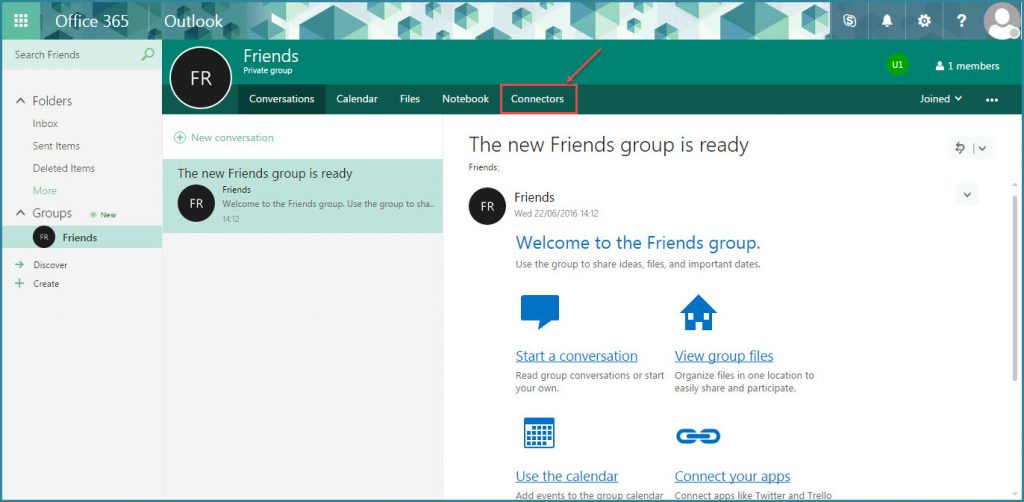 How to add connectors in Office 365 | Office 365 Support