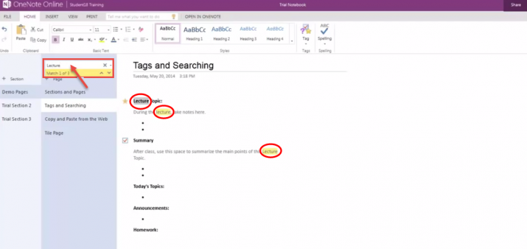 Office 365 Onenote Online Acamls
